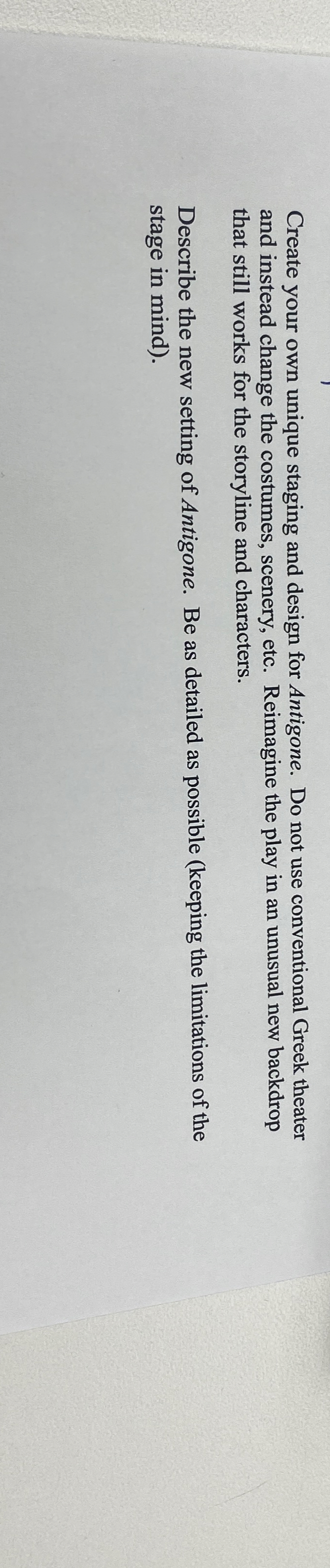 Solved Create your own unique staging and design for | Chegg.com