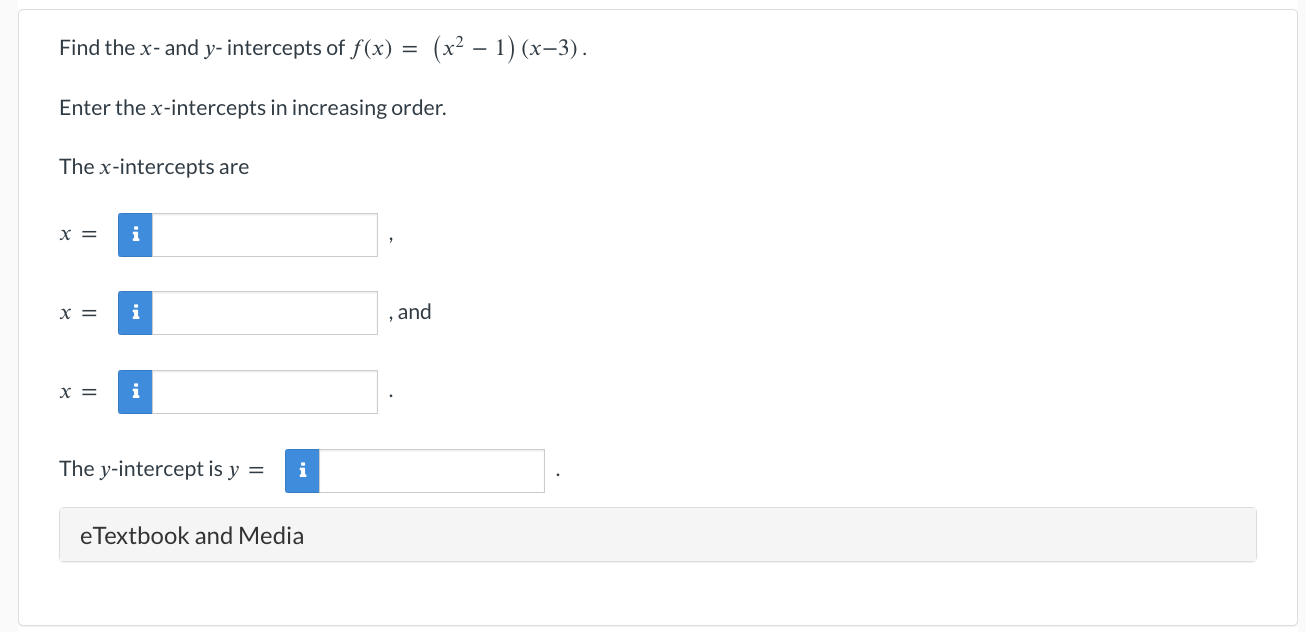 Solved Find the x - ﻿and y-intercepts of | Chegg.com