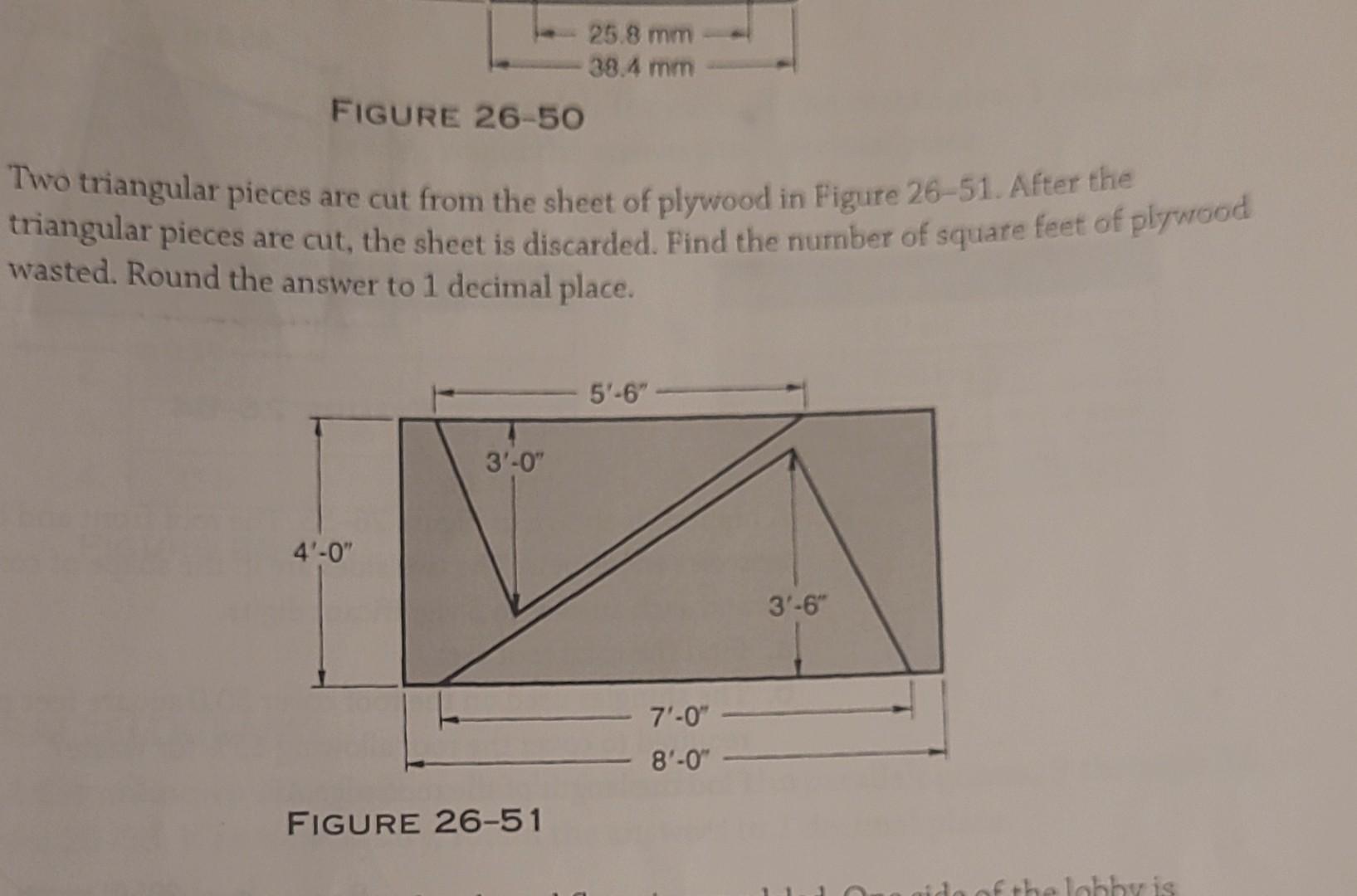 Solved FIGURE 26-50 Two triangular pieces are cut from the | Chegg.com