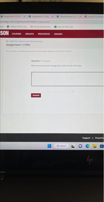 Assignment 1(10%) Queption 1 rio portis. Submit | Chegg.com