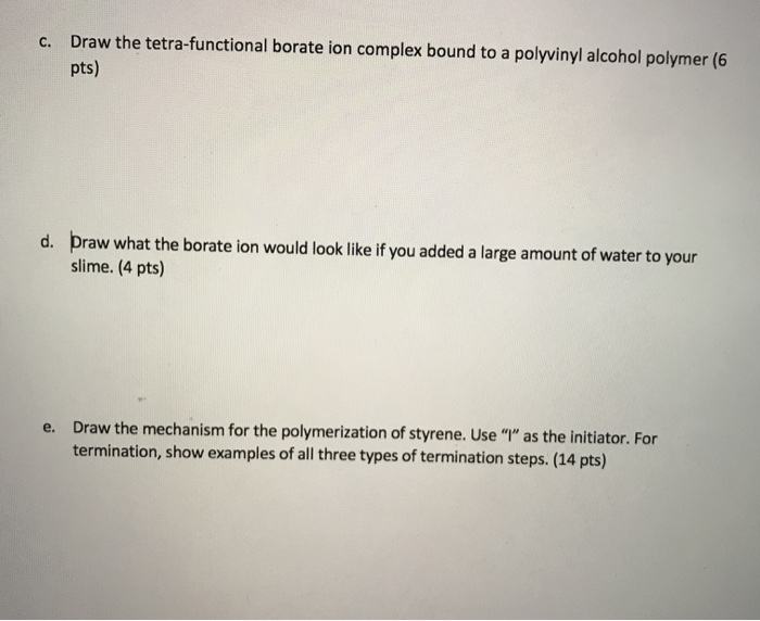 Solved Draw the tetra-functional borate ion complex bound to | Chegg.com
