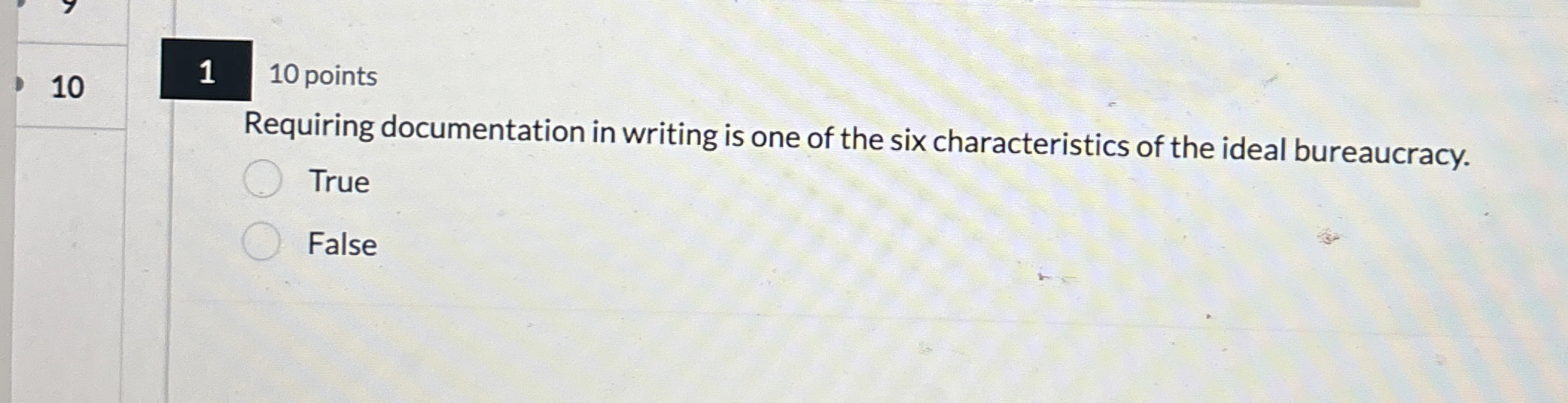 Solved 10110 ﻿pointsRequiring documentation in writing is | Chegg.com