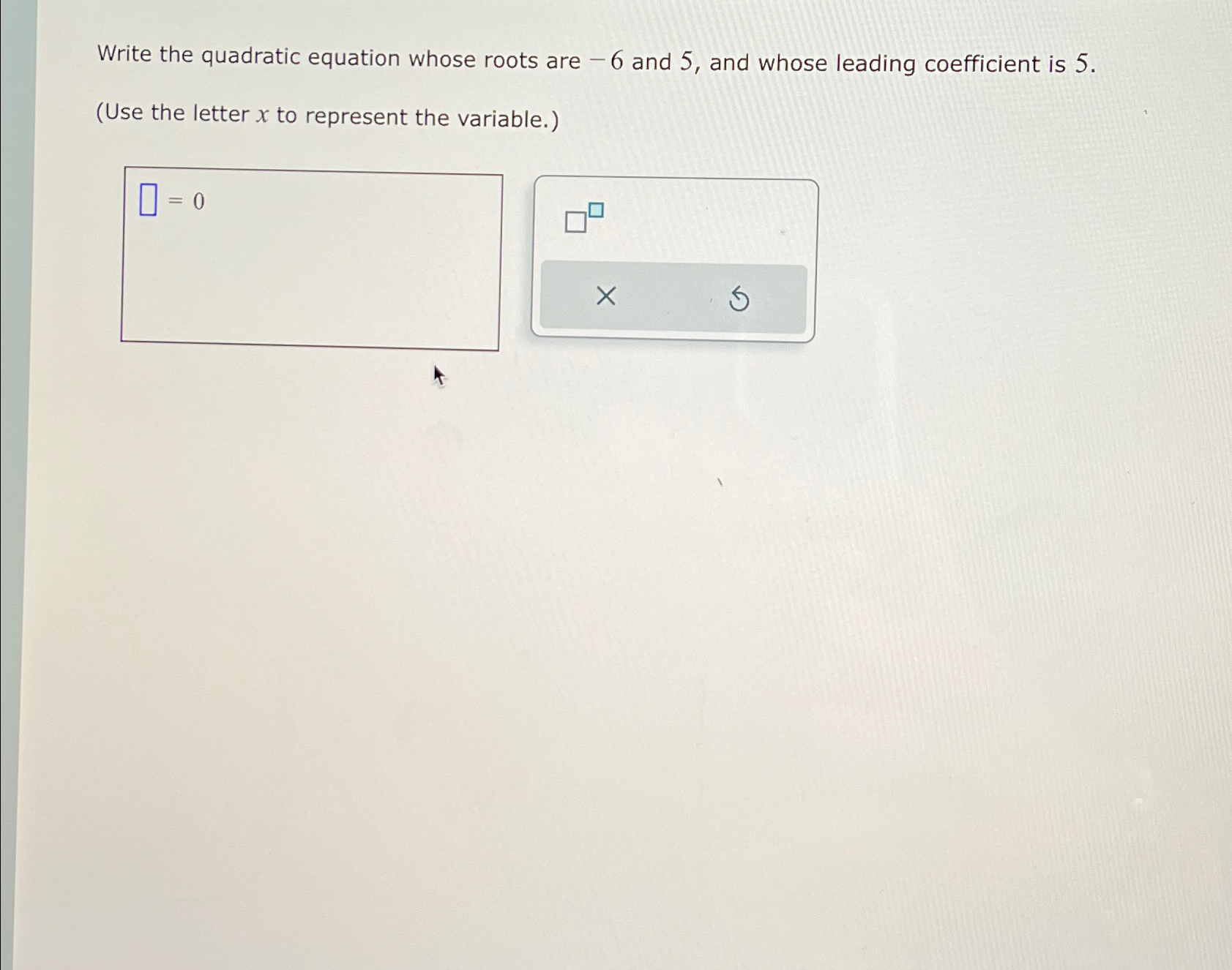 Solved Write the quadratic equation whose roots are -6 ﻿and | Chegg.com