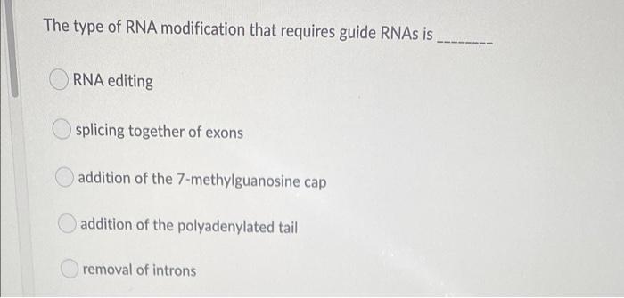 Solved In eukaryotes, a 7 methyl guanine is added to the 5' | Chegg.com