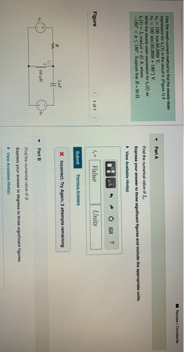 Solved Review I Constants Part A Use the mesh-current method | Chegg.com