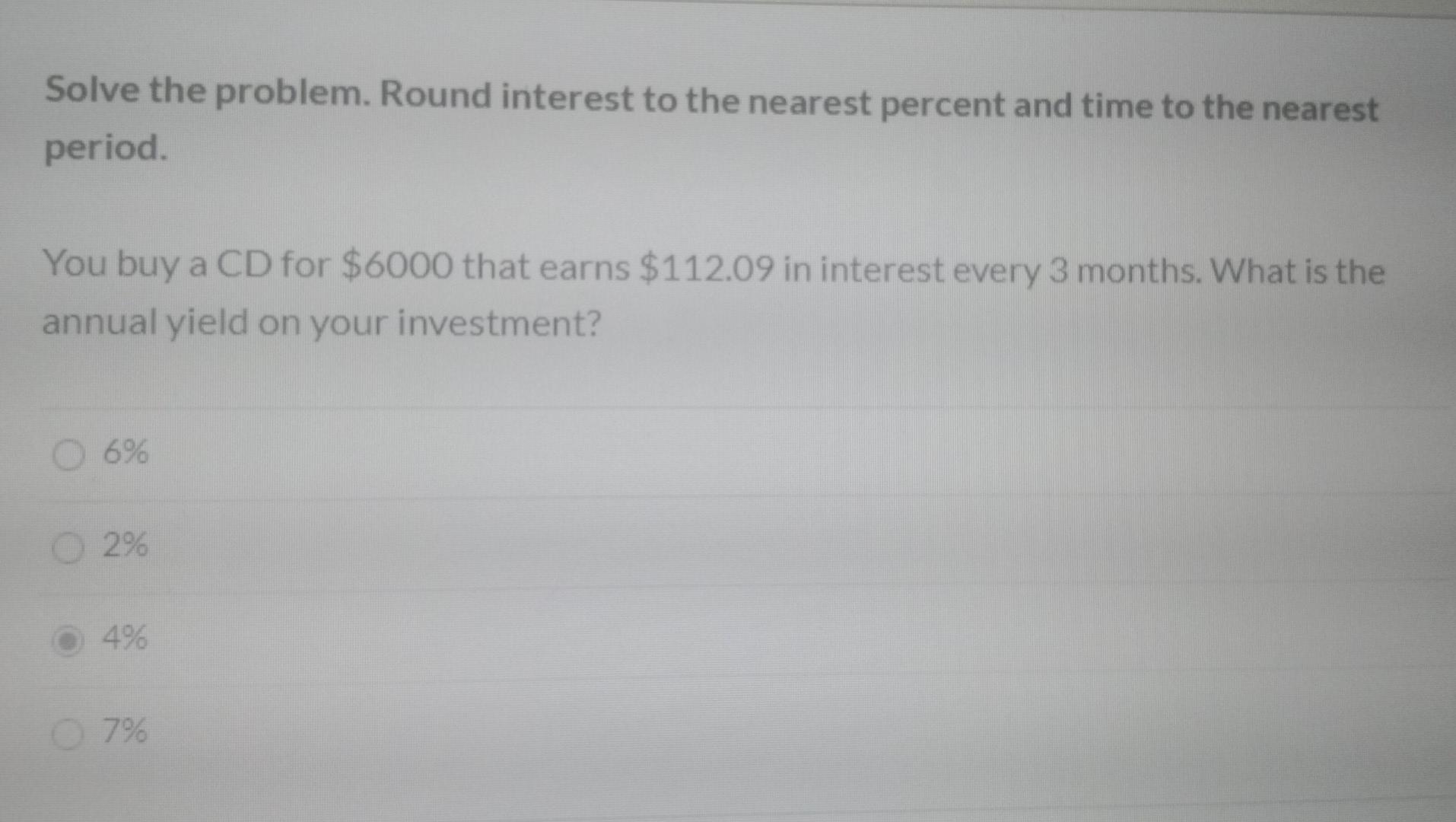 Solved Solve the problem. Round money to the nearest cent, | Chegg.com