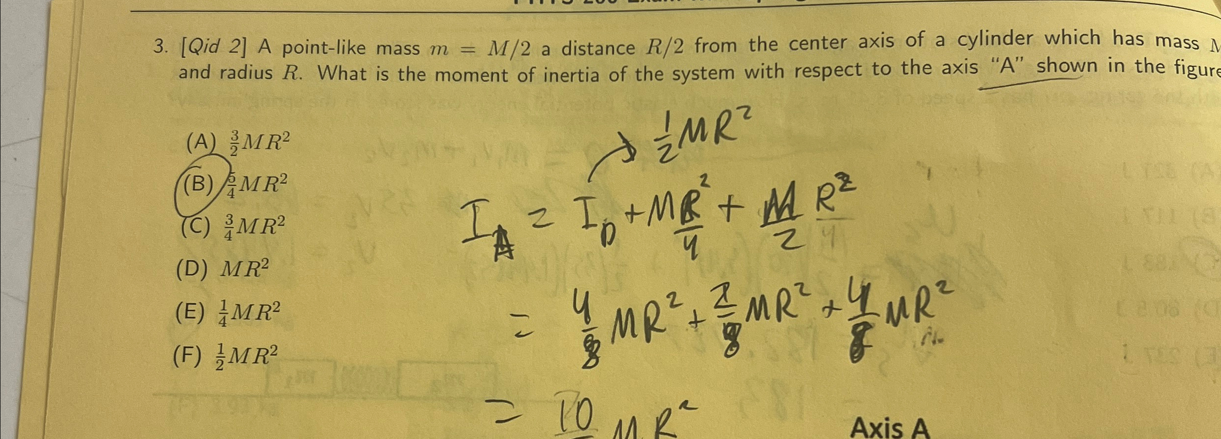 Solved [Qid 2] ﻿A point-like mass m=M2 ﻿a distance R2 ﻿from | Chegg.com