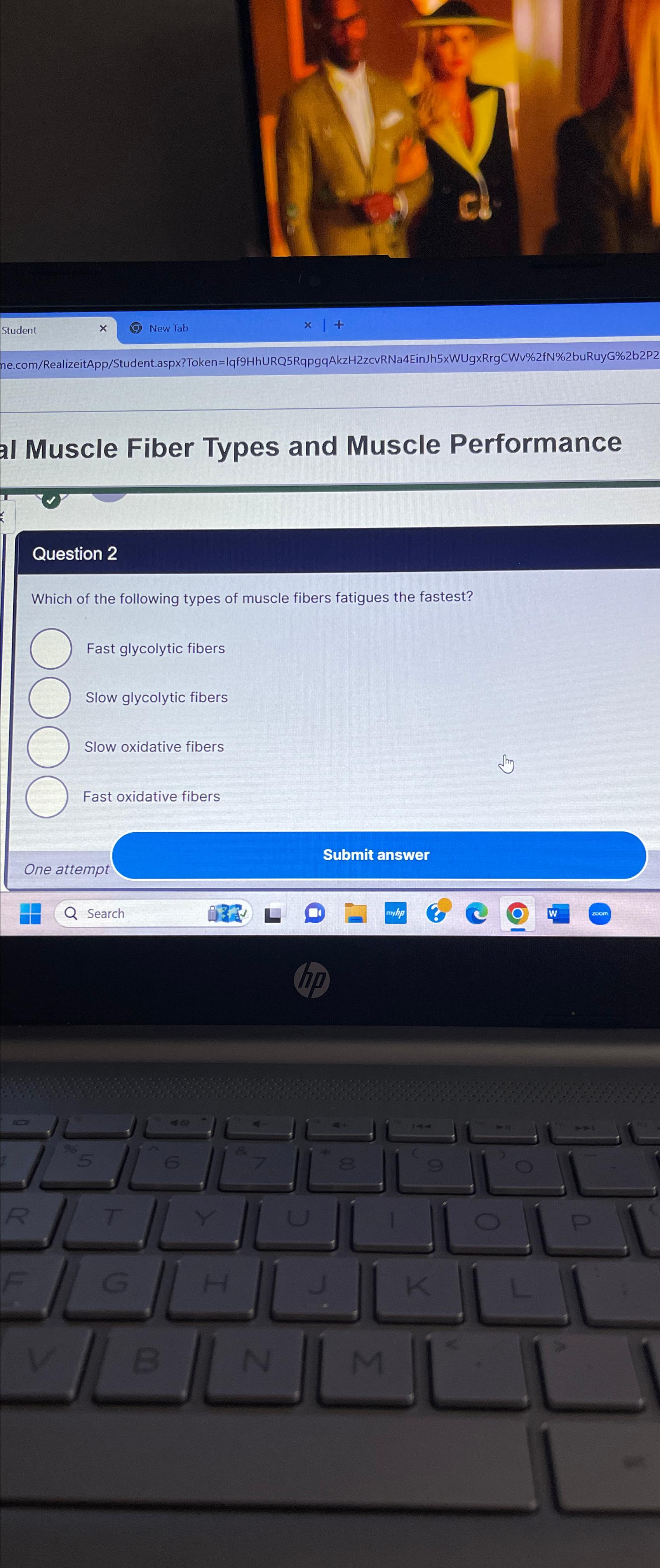 Solved Muscle Fiber Types and Muscle PerformanceQuestion | Chegg.com