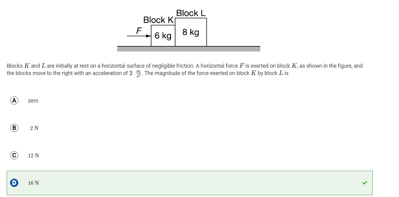 Solved Blocks K ﻿and L ﻿are initially at rest on a | Chegg.com