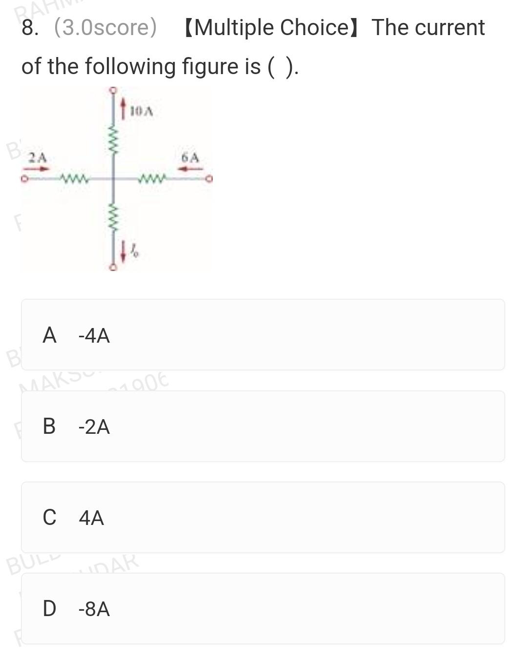 Solved 6. (3.0score) 【Multiple Choice】 The imaginary part of | Chegg.com