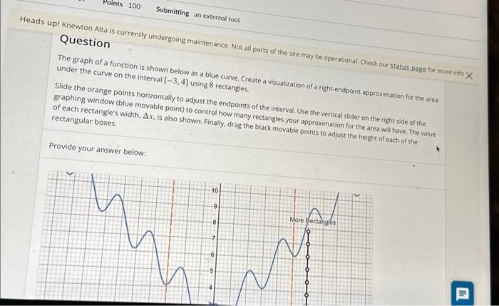 Solved up! Knewton Alta is currenty Question under the curve | Chegg.com