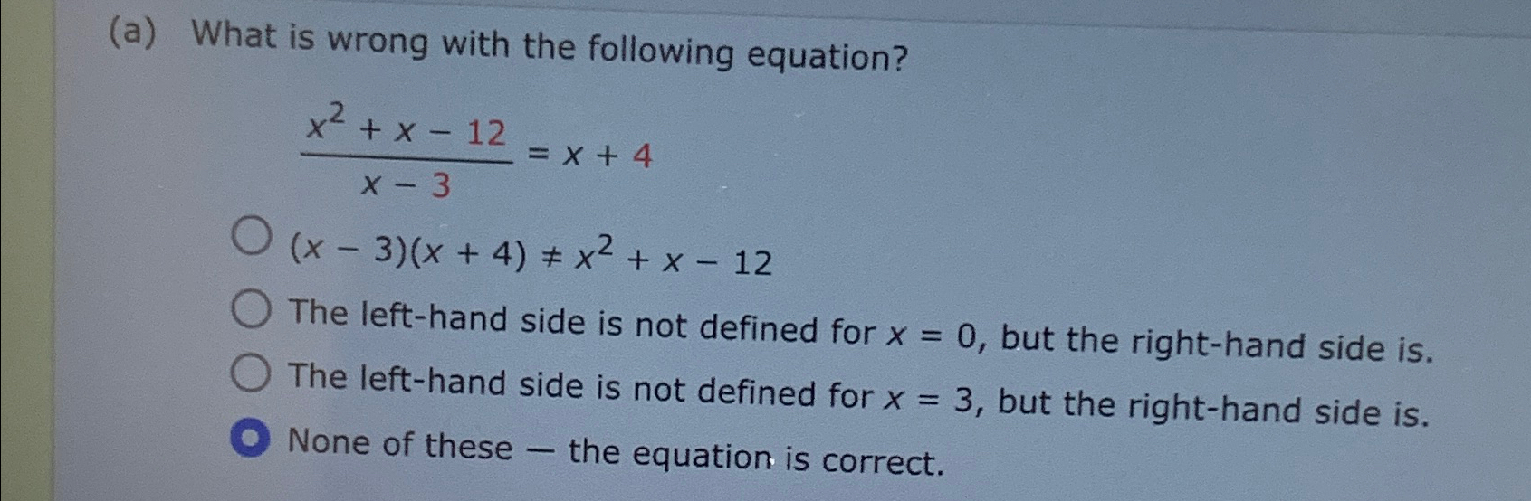 What is wrong with the following | Chegg.com