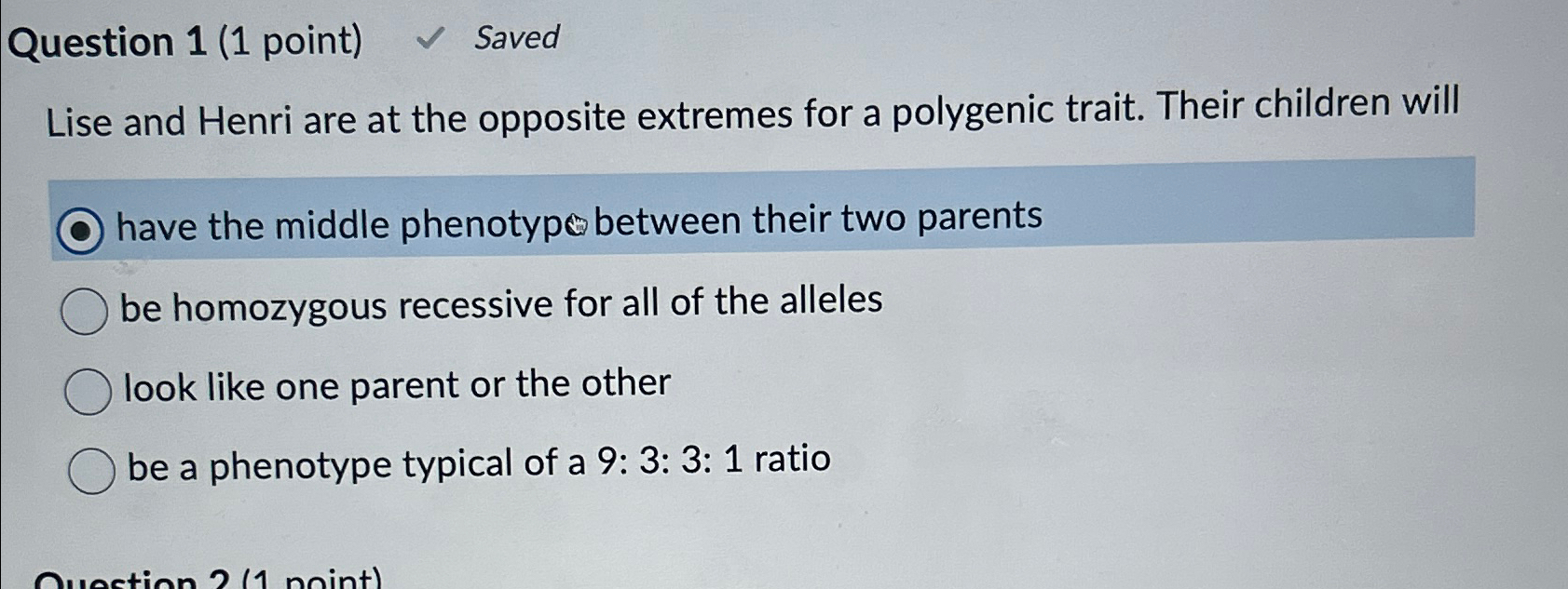 Solved Question 1 (1 ﻿point) ﻿SavedLise and Henri are at | Chegg.com