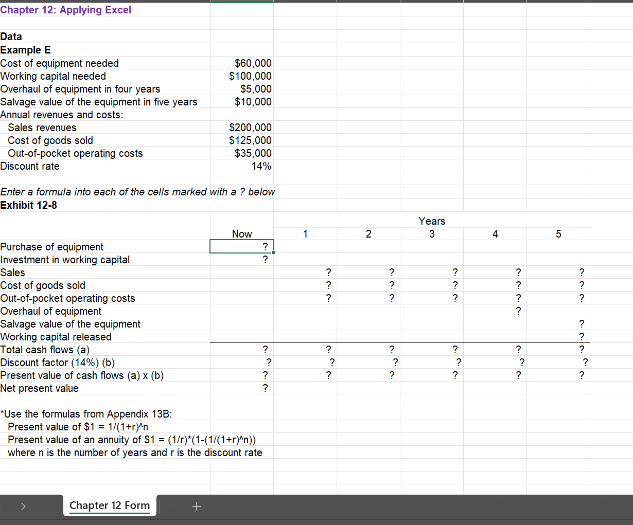 Solved Help me fill in all the question marks | Chegg.com