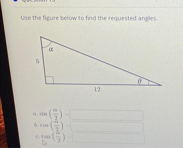 Solved Use the figure below to find the requested angles. | Chegg.com