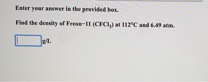 Solved Enter your answer in the provided box. Find the | Chegg.com