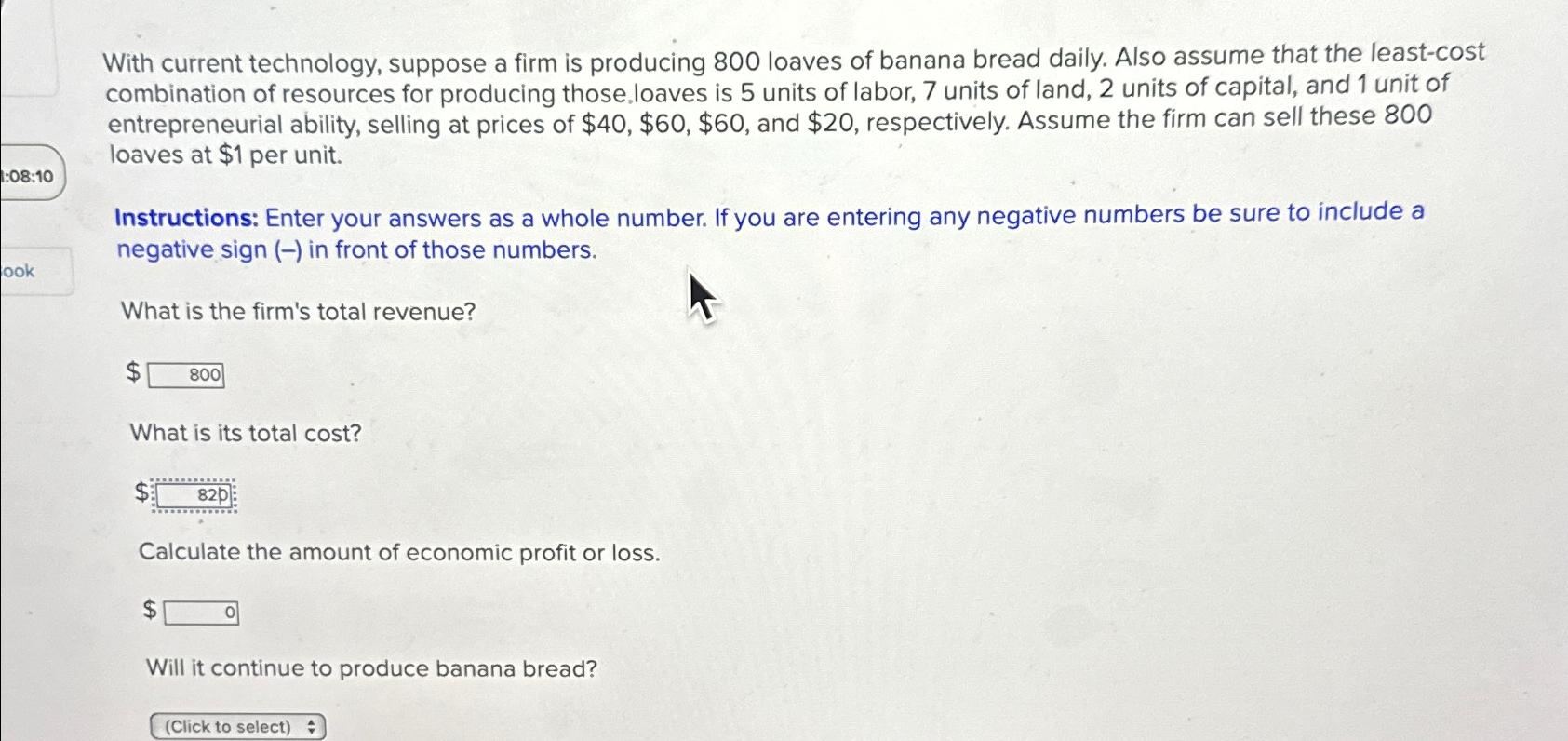 Solved With current technology, suppose a firm is producing | Chegg.com