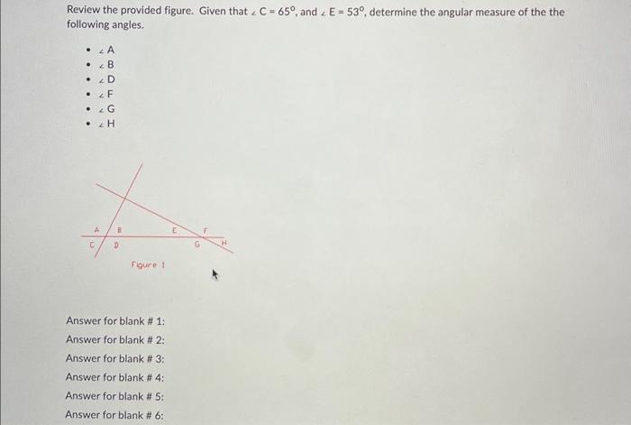 Solved review the provided figure given that angle C = 65° | Chegg.com