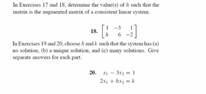 Solved Row Reduce The Matrices In Exercises 3 And 4 To
