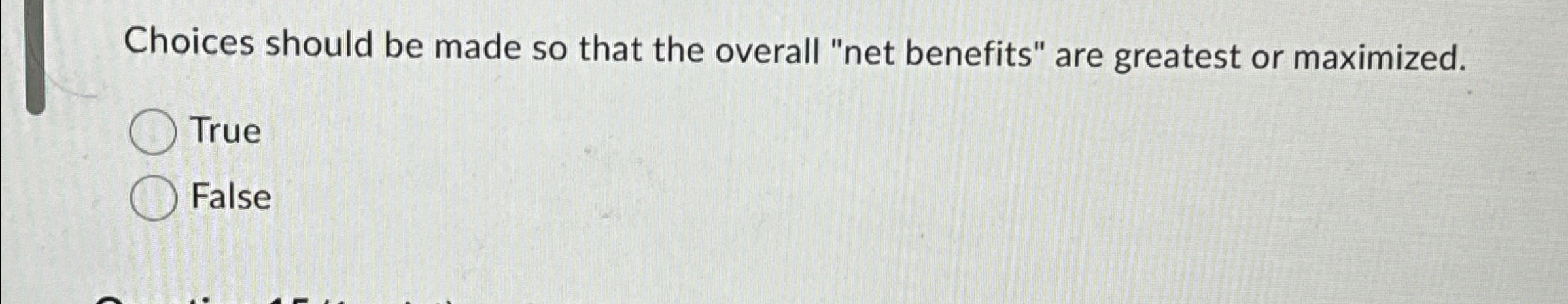 Solved Choices should be made so that the overall "net | Chegg.com