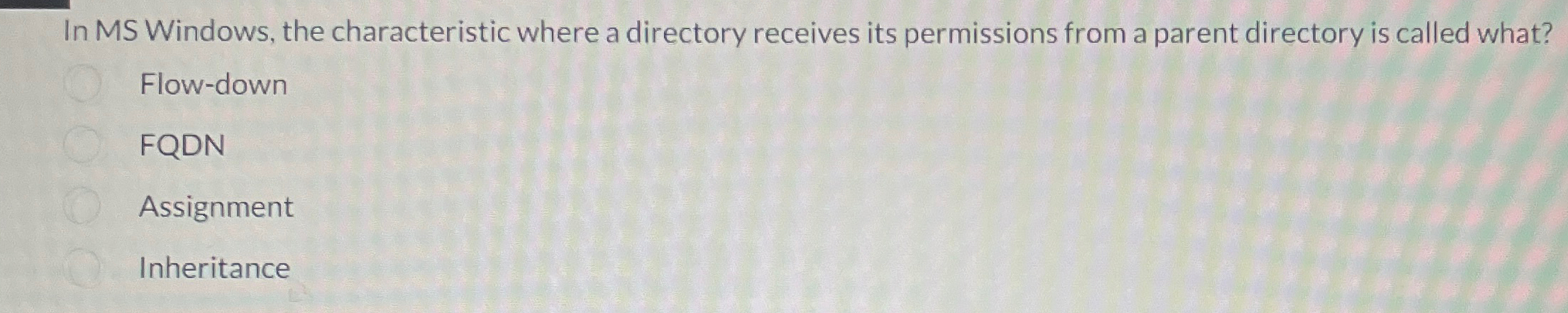 Solved In MS Windows, the characteristic where a directory | Chegg.com