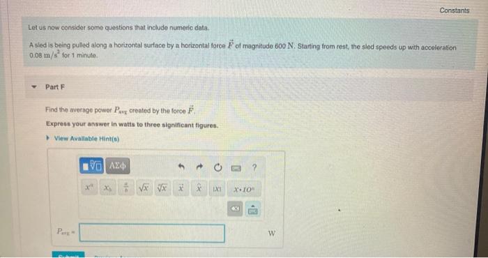 Solved Constants Let us now consider some questions that | Chegg.com