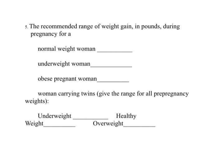 Solved Case Study 15-1: Weight Status and Pregnancy Sadie is | Chegg.com