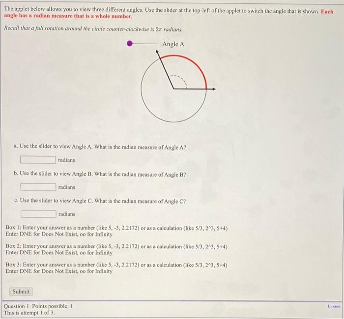 Solved The applet below allows you to view three different | Chegg.com