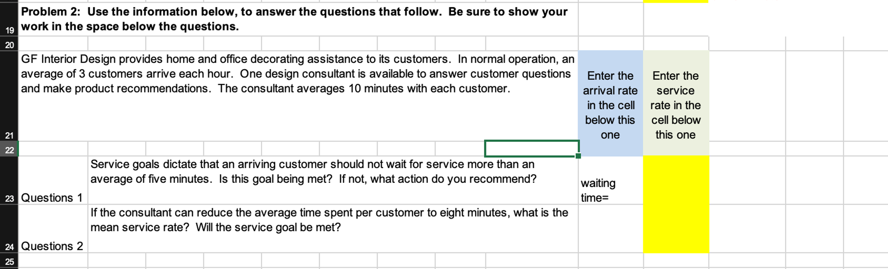 Solved Please answer with excel formulas with all work done | Chegg.com