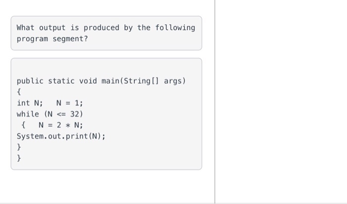 Solved What output is produced by the following program | Chegg.com