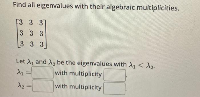 Solved linear algebra. please include all steps, formulas, | Chegg.com