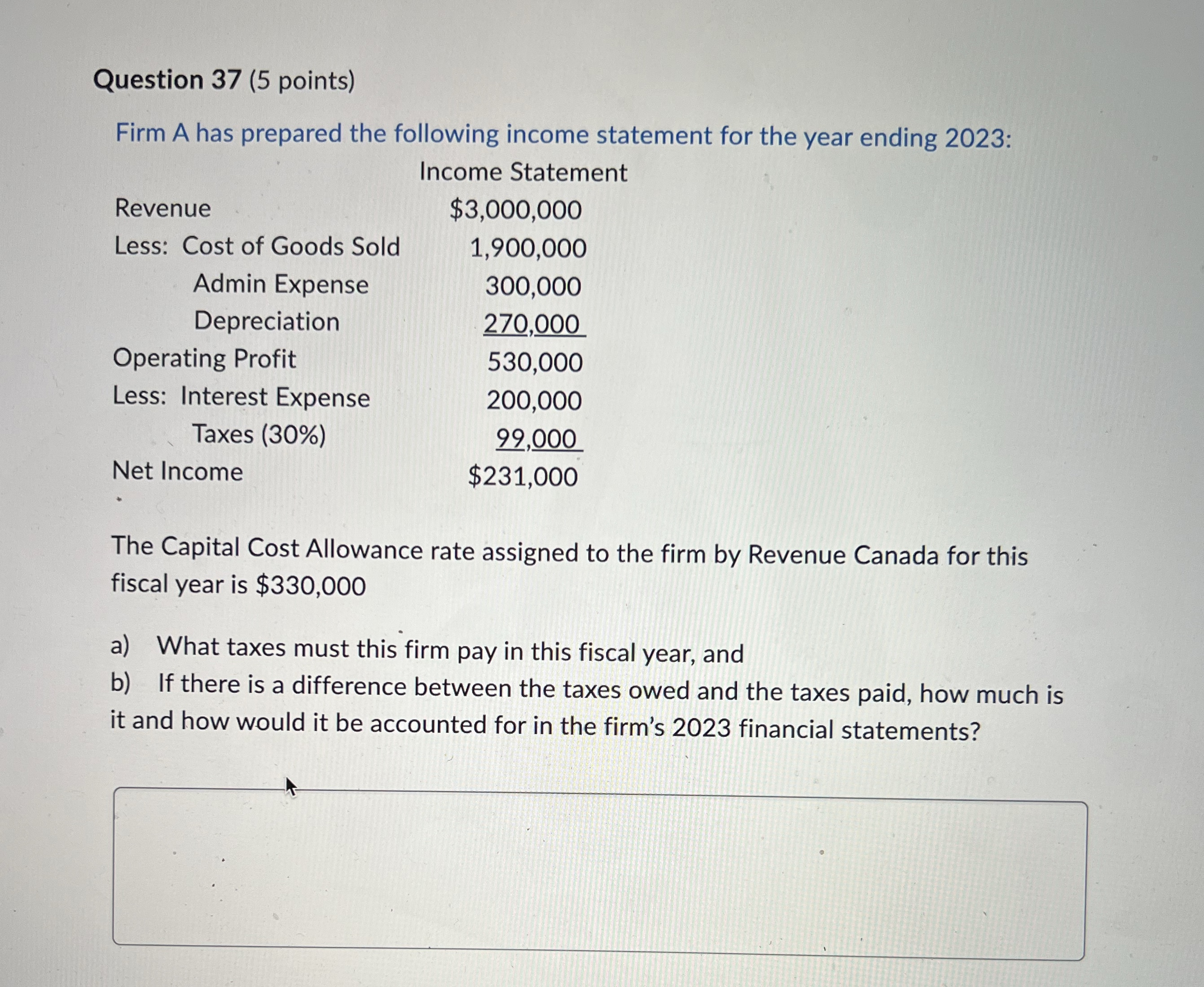 Solved Question 37 (5 ﻿points)Firm A has prepared the | Chegg.com