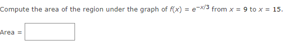 Solved Compute the area of the region under the graph of | Chegg.com
