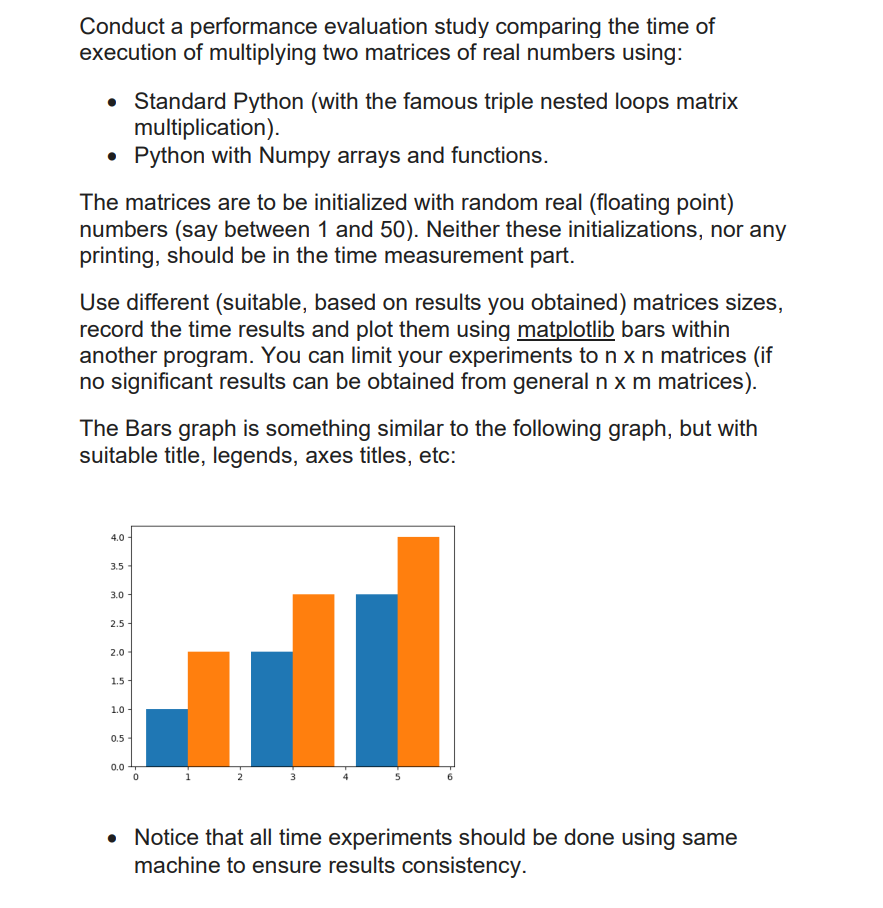 Solved Conduct a performance evaluation study comparing the | Chegg.com