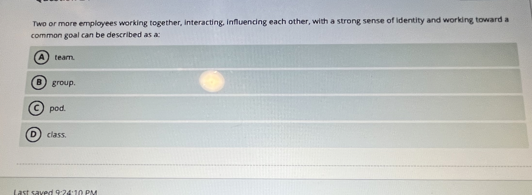 Solved Two or more employees working together, interacting, | Chegg.com