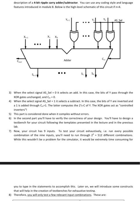 Solved Structural Verilog Code for a 4-bit RCA NHHHHHHHHHH | Chegg.com