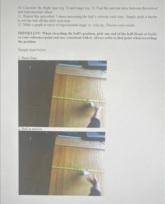 Solved University Physics I Experiment 4: Projectile Motion | Chegg.com