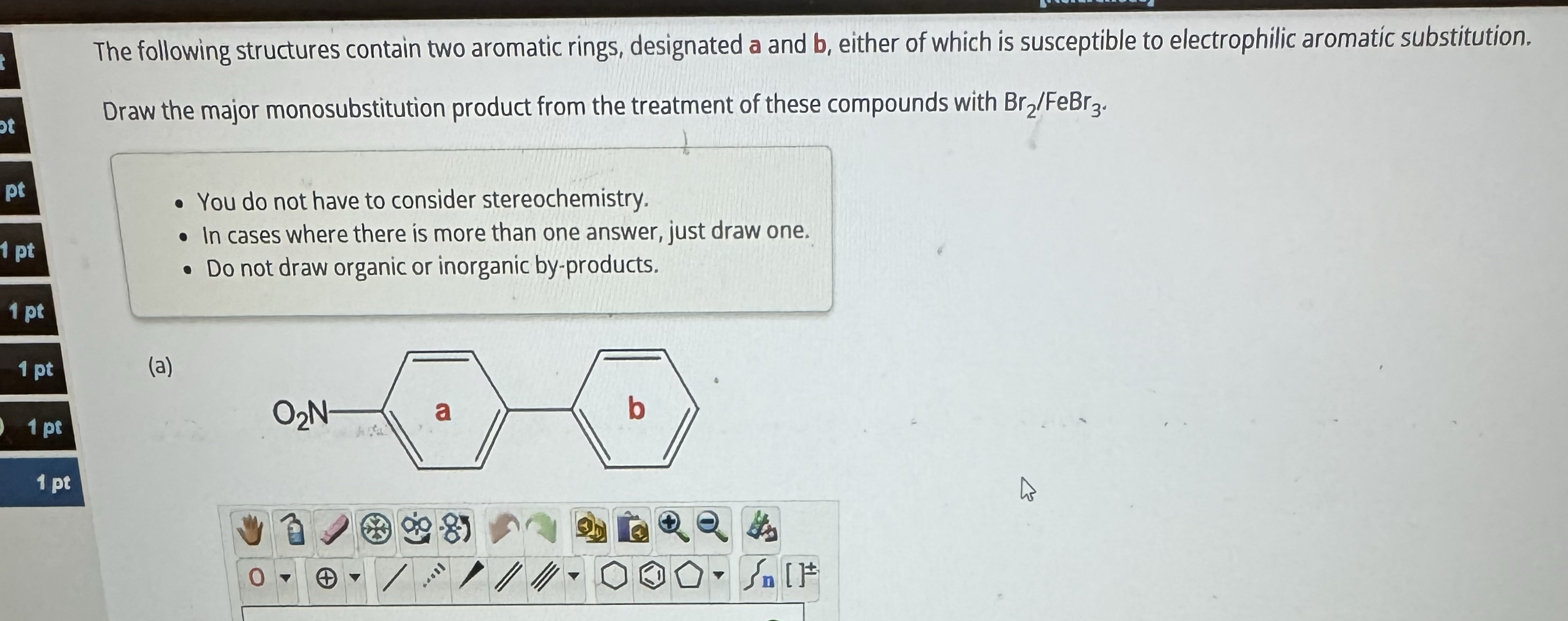 Solved The following structures contain two aromatic rings, | Chegg.com