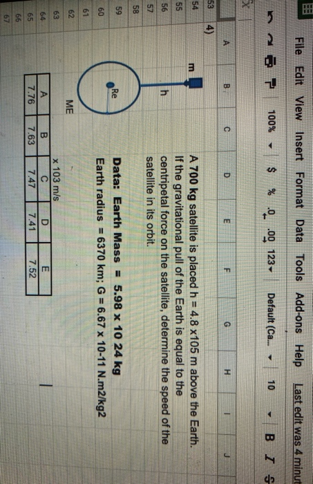 Solved HH File Edit View Insert Format Data Tools Add-ons | Chegg.com