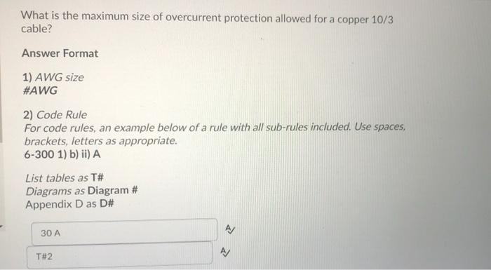 Solved What is the maximum size of overcurrent protection | Chegg.com