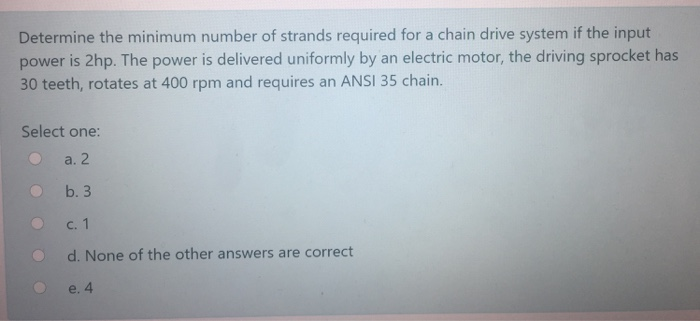 Solved Determine the minimum number of strands required for | Chegg.com