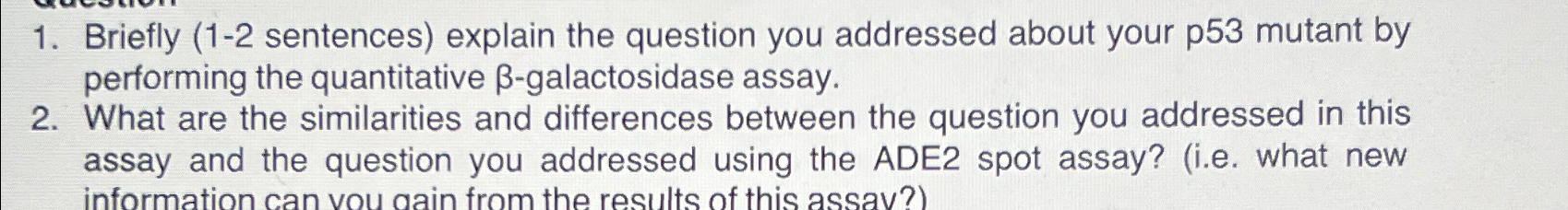 Solved Briefly ( 1-2 ﻿sentences) ﻿explain the question you | Chegg.com