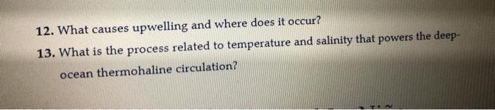 Solved 10. Explain the causes of changing wind patterns | Chegg.com
