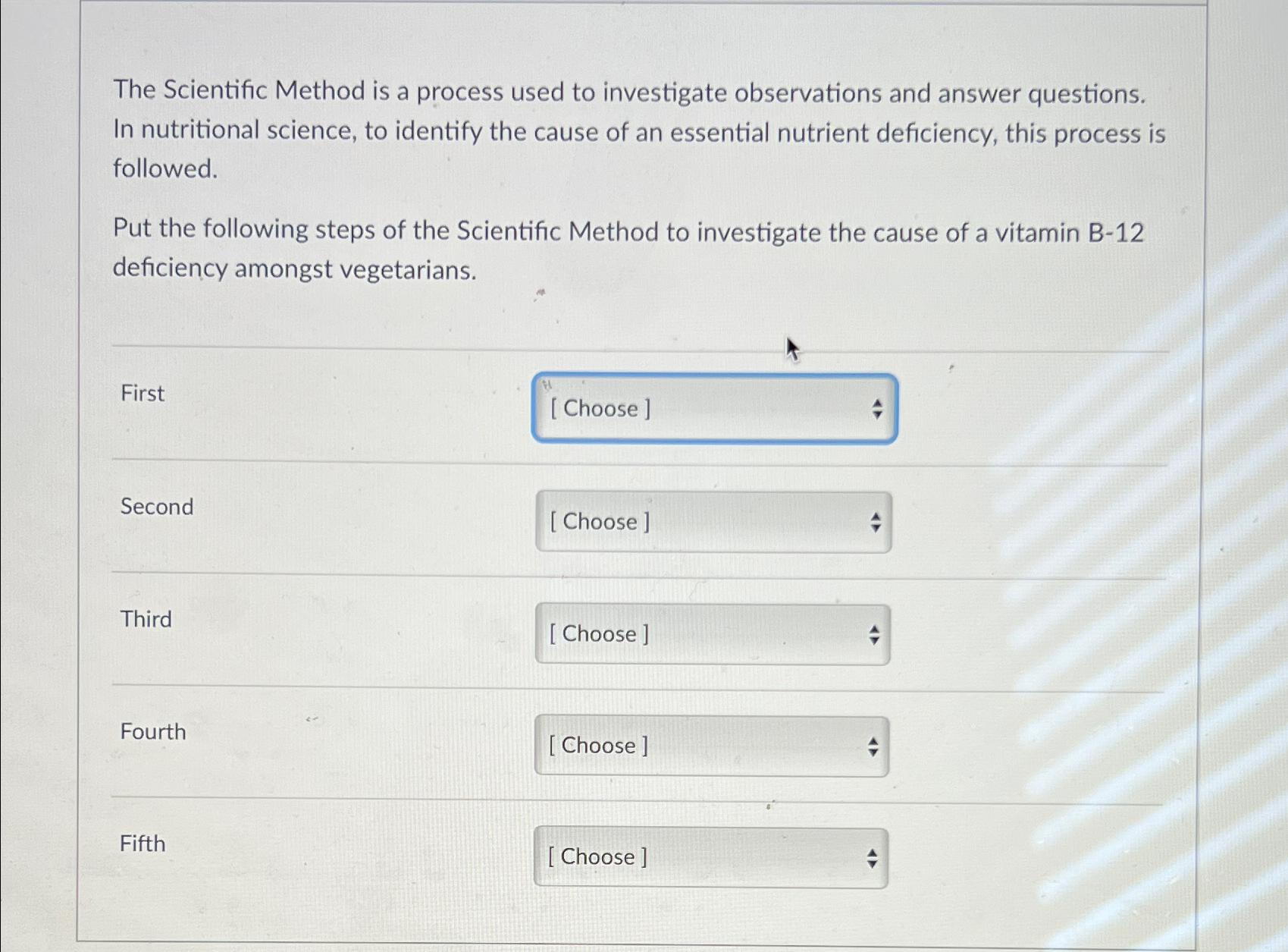 Solved The Scientific Method is a process used to | Chegg.com