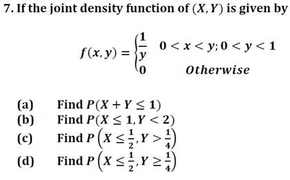 If the joint density function of (X, Y) is given by | Chegg.com