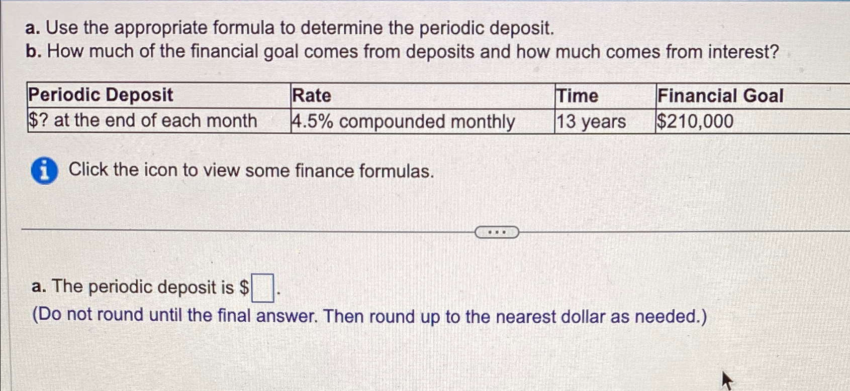 Solved a. ﻿Use the appropriate formula to determine the | Chegg.com