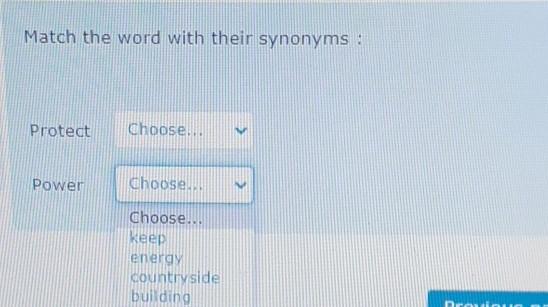 Solved Match the word with their synonyms : choose.. Depend | Chegg.com