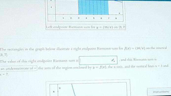 Solved The value of this left endpoint Riemann sum is 14.348 | Chegg.com