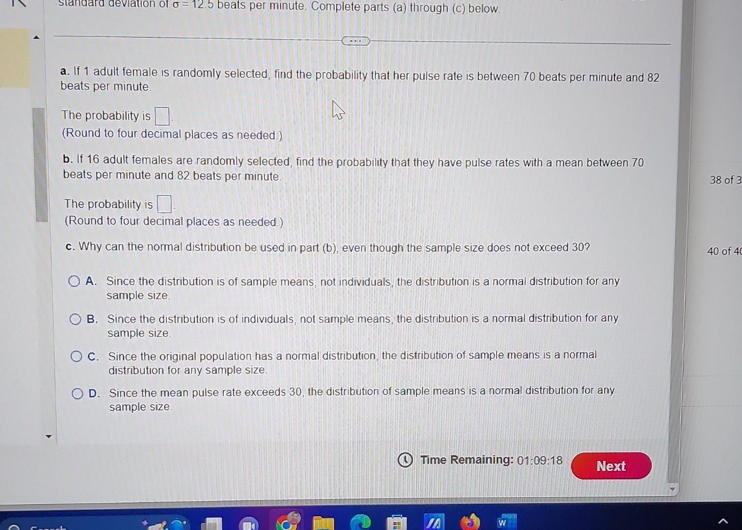 Solved a. If 1 adult female is randomly selected, find the | Chegg.com