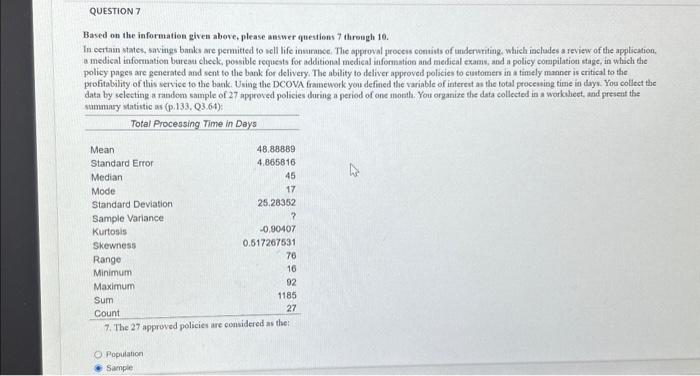 Solved Half of 27 approved polices were delivered more than | Chegg.com